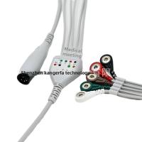 China GOLDWAY 1540 6 Pin ECG Cable with Leads 3m Length CE Certified Class II Compatible with PM9000 MEC1000 for sale