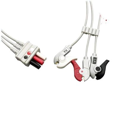 China Patient Monitor Compatible ECG Trunk Cable and Leads CE Certified Class I 2.2m for PM6800 T5 T6 T8 for sale