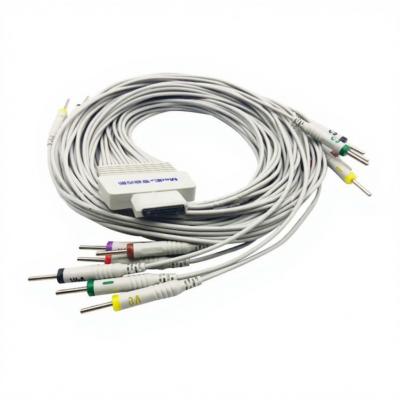 China Kangeryou OEM Medex Compatible 18-Lead 26-Pin Dynamic ECG Cable KRY933S10I Gray for sale