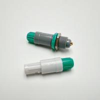 China Push-Pull Self-Locking Aviation Plug Connector Gray Green Plastic 2 Pin Alcohol Disinfection for Medical Devices for sale