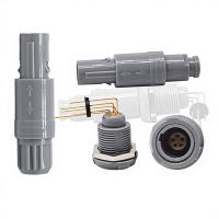 China PCB Mount 1P 90 Degree Long Bend Pin Socket Connector Male Female Gray Self Locking Plug Play for sale