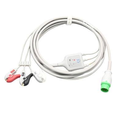 China Compatible Comen 8000E 12-Lead ECG Cable 3.2m for C50 C30 C70 C80 NC8 Monitor for sale