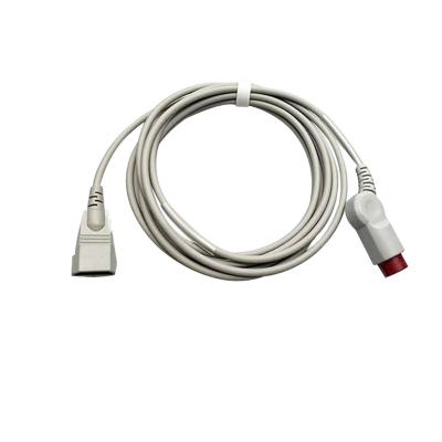 China Compatible M1567A M1568A 12Pin PVB 5pin Transducer Adapter IBP Cable 3.5m Pressure Transducers for sale