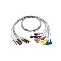 China Holter Ten Lead ECG Cable TPU 0.9M D Type for Dynamic Electrocardiogram Machine for sale