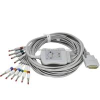 China Integrated ECG Lead Wire Compatible with EKG Machine Medical Consumables for sale