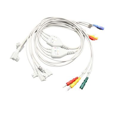 China 10 Lead 4.0mm Banana Plug ECG Lead Wires 3.2m Medical Consumables Compatible with TC30 TC50 TC70 for sale