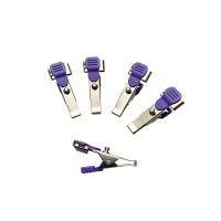 China Universal Reusable Veterinary ECG Electrode Clip 3mm 4mm Sizes Compatible Animal EKG Monitoring for sale