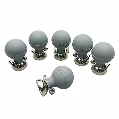 China Adult Dual Gray ECG Electrodes Medical Tester Suction Electrode Alcohol Disinfecting 3mm 4mm CE Certified for sale