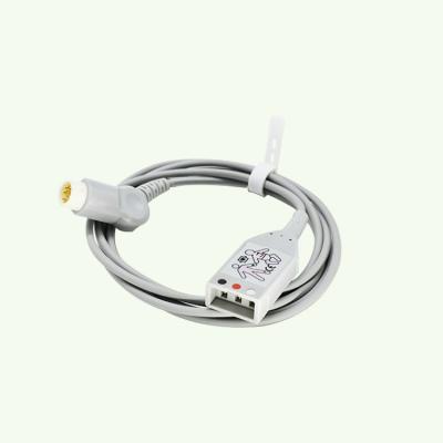 China OEM 3-Lead ECG Trunk Cable TPU 2.5M 12 Pin Compatible with 78352C 7834C M3000A Medical Lead Wire for sale