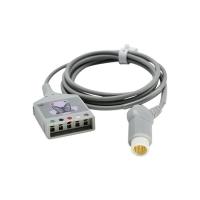 China OEM 12 Pin Five Lead ECG Main Cable 2.5M TPU Compatible with 78352C 7834C for sale