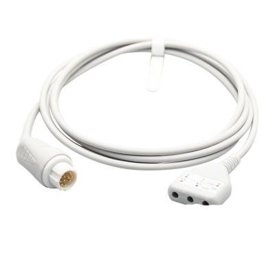 China Compatible MEK MP1000 MP600 MP500 9-Pin Integrated Five-Lead ECG Lead Wire 2.4m for sale