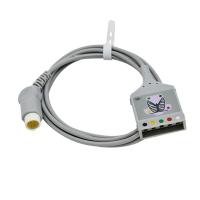 China ECG Main Cable 12-Pin Five-Lead 2.5m European Standard CE Certified Class I Medical Consumable for sale