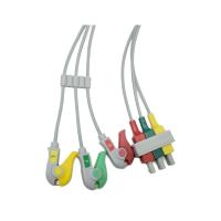 China M1601A M1611A Compatible 3-Lead ECG Trunk Cable 0.9m TPU Patient Monitor Leads for sale