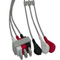 China M1601A M1611A Compatible 3-Lead ECG Trunk Cable 0.9m TPU Patient Monitor Leads for sale