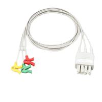 China OEM ECG Trunk Cable 3 Leads 0.9m Grey Compatible BSM2301 2353 BR-903P Patient Monitor for sale