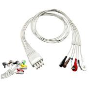 China Nihon Konden KB3-HS6I Six-Lead ECG Cable 1.25m CE Certified Class II Adult Compatible Medical Consumables for sale