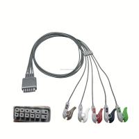 China Starraymed Compatible TD60 Telemetry Five-Lead AHA ECG Lead Wire Clip-On Connector 0.9m CE Certified for sale