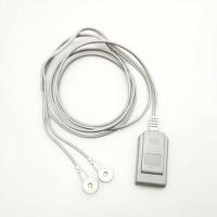 China Beauty Device Thermage Connection Cable KRY-OEM002 Gray-White Dual Snap Button Negative Electrode for sale