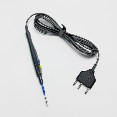 China High Temperature Resistant Reusable ESU Electrocautery Pen 3.2mm High Frequency Surgical Handle Universal 4.0mm for sale