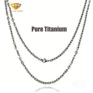 China Pure Titanium Corner Chain Necklace Batch Corner Chain Bracelet Personalized Retro Men's and Women's Single Chain Pendant Tinl2228-3.5 for sale