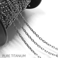 China Pure Titanium Corner Chain Necklace Batch Corner Chain Bracelet Personalized Retro Men's and Women's Single Chain Pendant Tinl2228-3.5 for sale