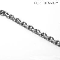 China Pure Titanium Corner Chain Necklace Batch Corner Chain Bracelet Personalized Retro Men's and Women's Single Chain Pendant Tinl2228-3.5 for sale