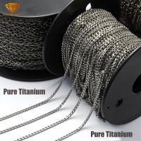 China Pure Titanium Twisted Chain Grinding Six Sides 4.0/5.0/7.0/10.5mm Whole Meter Wholesale Jewelry Titanium Metal Chain Necklace Tinlmlm4570 for sale