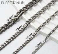 China Pure Titanium Twisted Chain Grinding Six Sides 4.0/5.0/7.0/10.5mm Whole Meter Wholesale Jewelry Titanium Metal Chain Necklace Tinlmlm4570 for sale