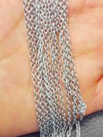 China Pure Titanium O Shape Chains PVD Yellow Gold / White Gold Chains 1.2mm 1.5mm 2.0mm Titanium Chains DIY Necklace Titacho20g for sale