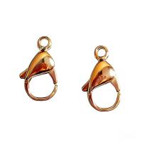 China Pure Titanium Lobster Clasp PVD Gold Titanium Chain Connection Jump Rings Jewelry PVD Gold Clasps Titalb-B9# for sale