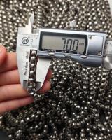 China Pure Titanium Box Chain Bag Chain Ultra Light Stainless Steel Necklace 3mm 4mm 7mm Personality Chain Day Trend Vintage Men and Women Chain DIY Titachbx70 for sale