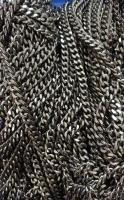China Pure Titanium Cowboy Chain Cuba Chain Bag Chain Ultra Light Stainless Steel Necklace 9.5/10.5mm Vintage Men and Women DIY Chain Titachmp105 for sale