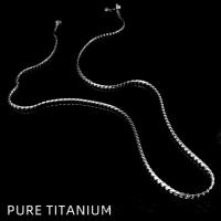 China New Pure Titanium Snake Bone Chain S Chain Seamless Welding Collarbone Chain Encrypted Sweater Chain Titanium Necklace for Men and Women 2.5mm Tinl5831 for sale