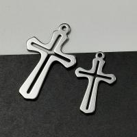 China Pure Titanium Smooth Surface Simple Hollow Cross Small Pendant Necklace Bracelet Titanium Jewelry Tipd2503 for sale