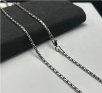 China Pure Titanium Snake Chain Necklace for Men Non Fading Long Style Titanium Chain Non Allergic 3.3mm Wide Tinl2001 for sale