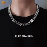 China 14mm Pure Titanium Men's Bracelet Titanium Necklace Hypoallergenic Minimalist Original Design Denim Chains Tianium Chains Tink2221 for sale