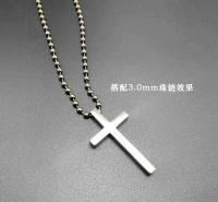 China Pure Titanium Cross Pendant Necklace Non Allergic Engraved Pattern Jewelry, Hip-Hop Titanium Necklace Tink2950 for sale