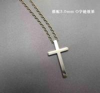 China Pure Titanium Cross Pendant Necklace Non Allergic Engraved Pattern Jewelry, Hip-Hop Titanium Necklace Tink2950 for sale