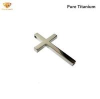 China Pure Titanium Cross Necklace Men's Trendy Men's Pendant Women's Non Allergic Engraved Graphic Accessory Hip-Hop Accessory Tipd2403 for sale