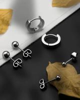 China Pure Titanium Earrings Anti Allergic Non Rusting Ear Hole Nourishing Titanium Alloy Earrings Medical Titanium Ball Piercing Accessories for sale