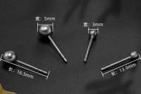 China Pure Titanium Earrings Anti Allergic Non Rusting Ear Hole Nourishing Titanium Alloy Earrings Medical Titanium Ball Piercing Accessories for sale