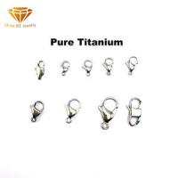China Pure Titanium Lobster Buckle Chain Connection Jump Rings Jewelry Clasps Titanb9 for sale