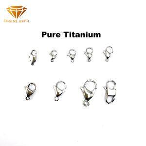 China Pure Titanium Lobster Buckle Chain Connection Jump Rings Jewelry Clasps Titanb9 for sale
