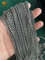 China Pure Titanium Denim Chain O-Shaped Chain Box Chain Fried Dough Twists Chain Titanium Bead Chain Dragon Chain Titanium Angle Chain Wholesale Jewelry Titachsp35 for sale