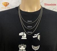 China Factory Wholesale Pure Titanium Necklace O-Chain Ultra-Light Rust-Free Necklace 3mm Chain Pendantjapanese Tide Retro Men's and Women's Single Chain Tinl2520 for sale