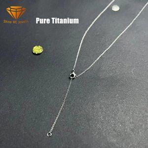 China Pure Titanium Necklace Anti Allergic Collarbone Chain O-Shaped Necklace 1.2mm Accessory Chain Tinl2382 for sale