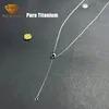 China Pure Titanium Necklace Anti Allergic Collarbone Chain O-Shaped Necklace 1.2mm Accessory Chain Tinl2382 for sale