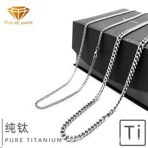 China Pure Titanium Denim Chain Men and Women's Hip-Hop Titanium Necklace Tinl2385 for sale