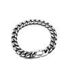 China Pure Titanium Denim Chain Bracelet Bold 10.5mm Hand Polished Hip Hop Accessories Tinl2386 for sale