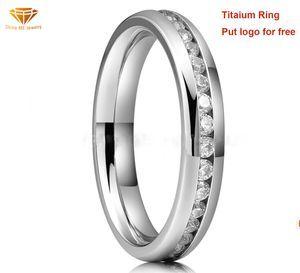 China Simple Diamond Ring Pure Titanium Perimeter Full Diamond Ring Korean Diamond Women's Ring Tr4303 for sale